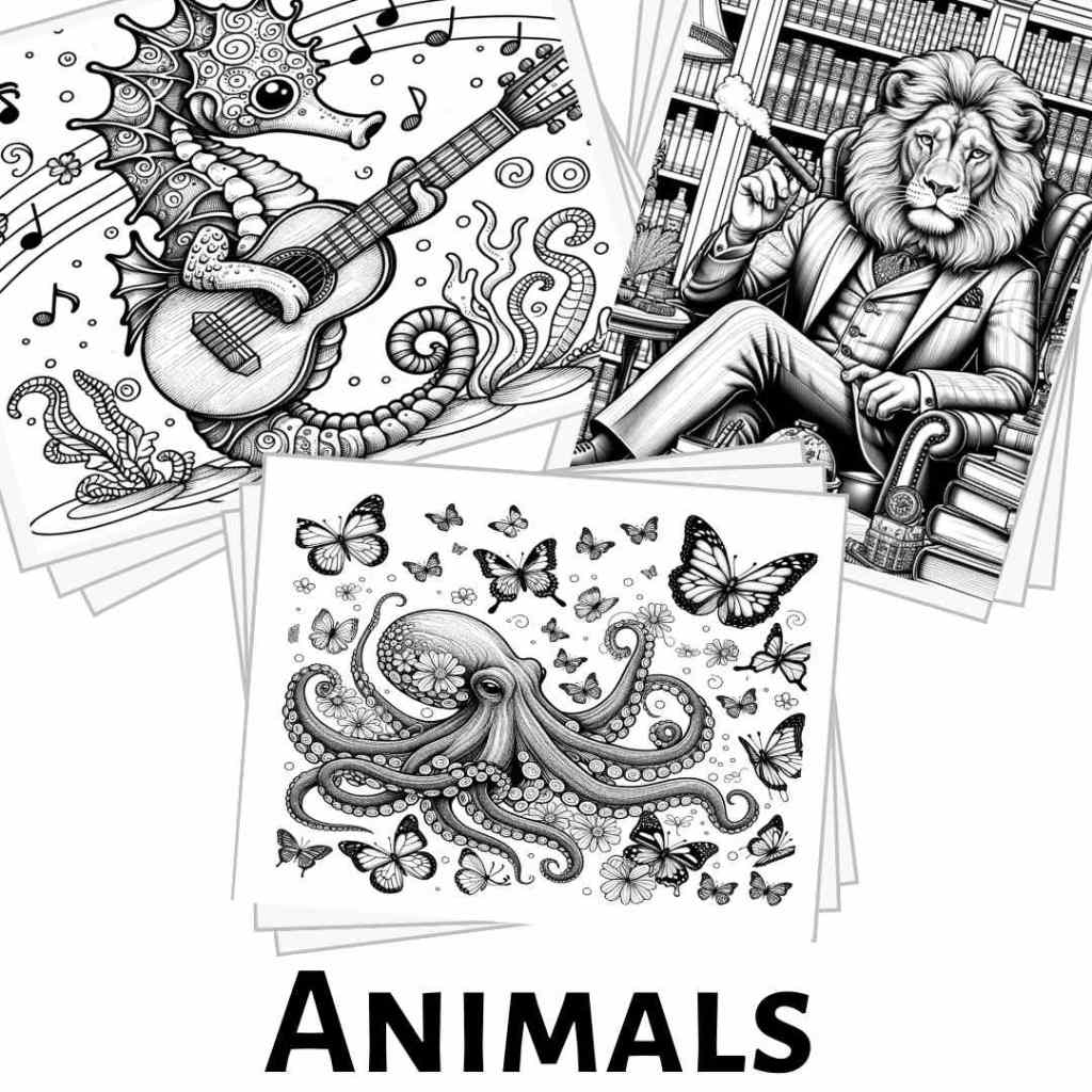 Animals – Adults Color Too